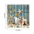 "Hotel Home Coastal Nautical Sea Shell Shower Curtain, Waterproof ...