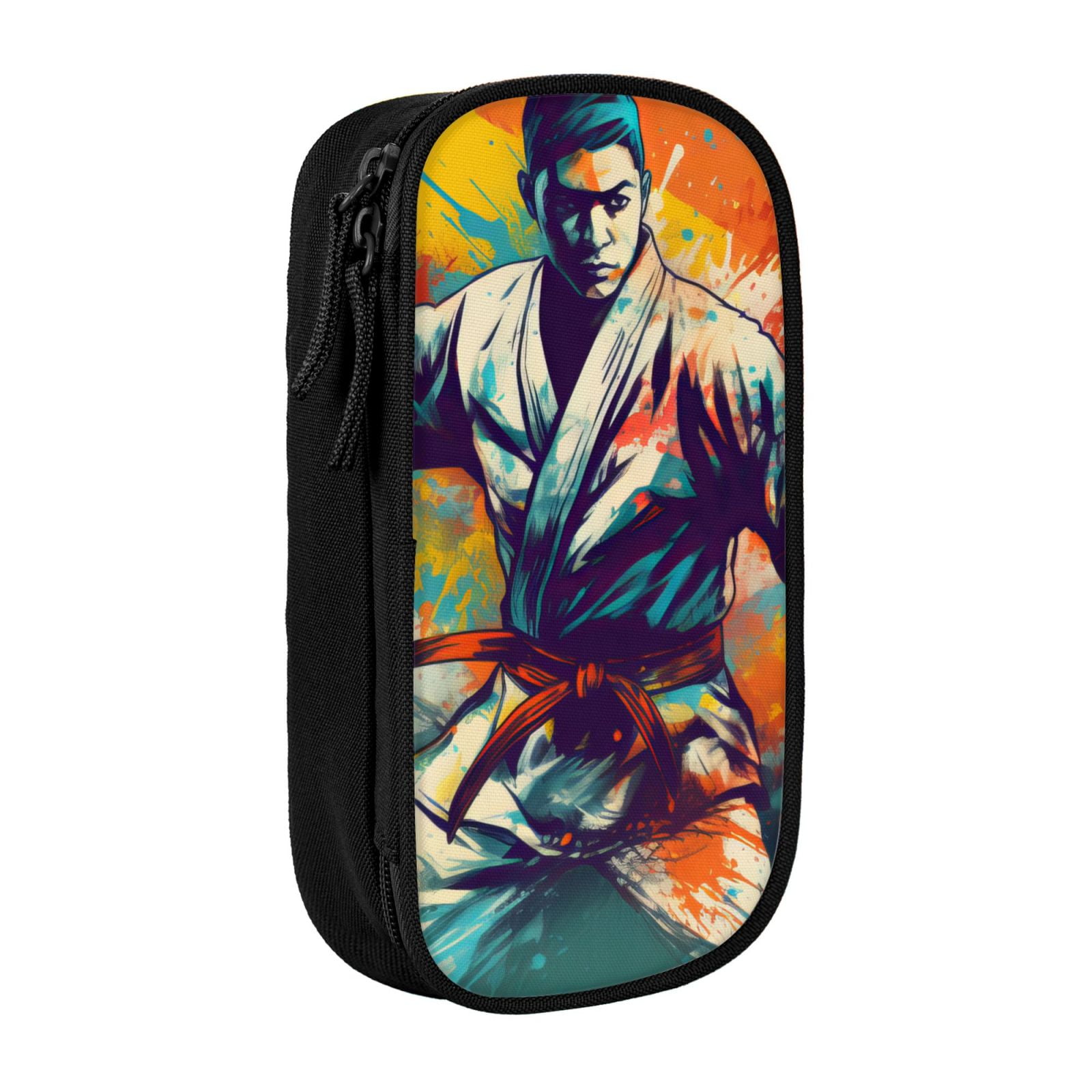 LNWH Large Storage Pencil Case, Jiu Jitsu Fighter Pattern with Zipper ...