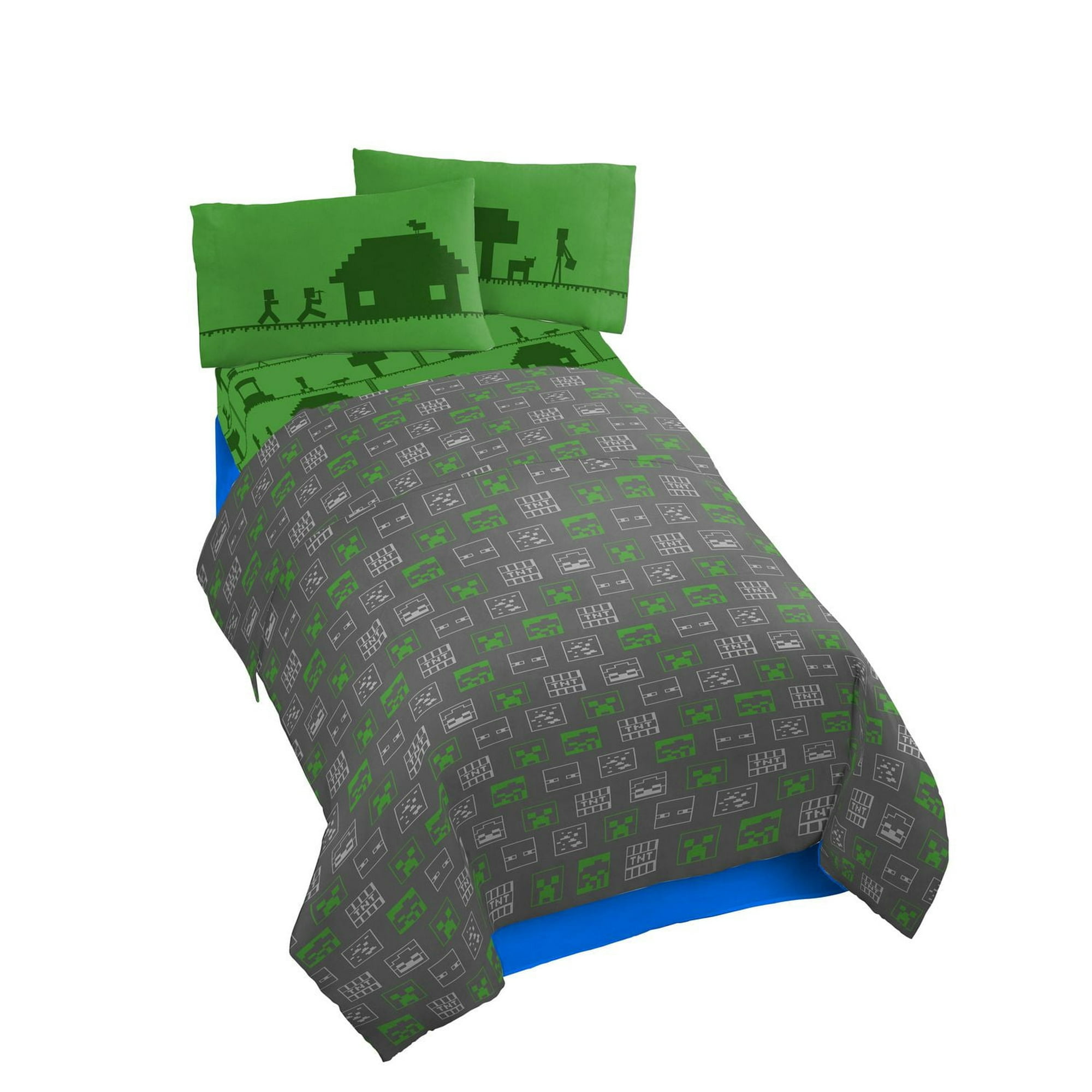 Click here for Minecraft 4-Piece Full Sheet Set  100 Polyester Fu... prices