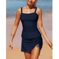 Jusfitsu Womens Two Piece Tankini Set Tummy Control Swimsuits With