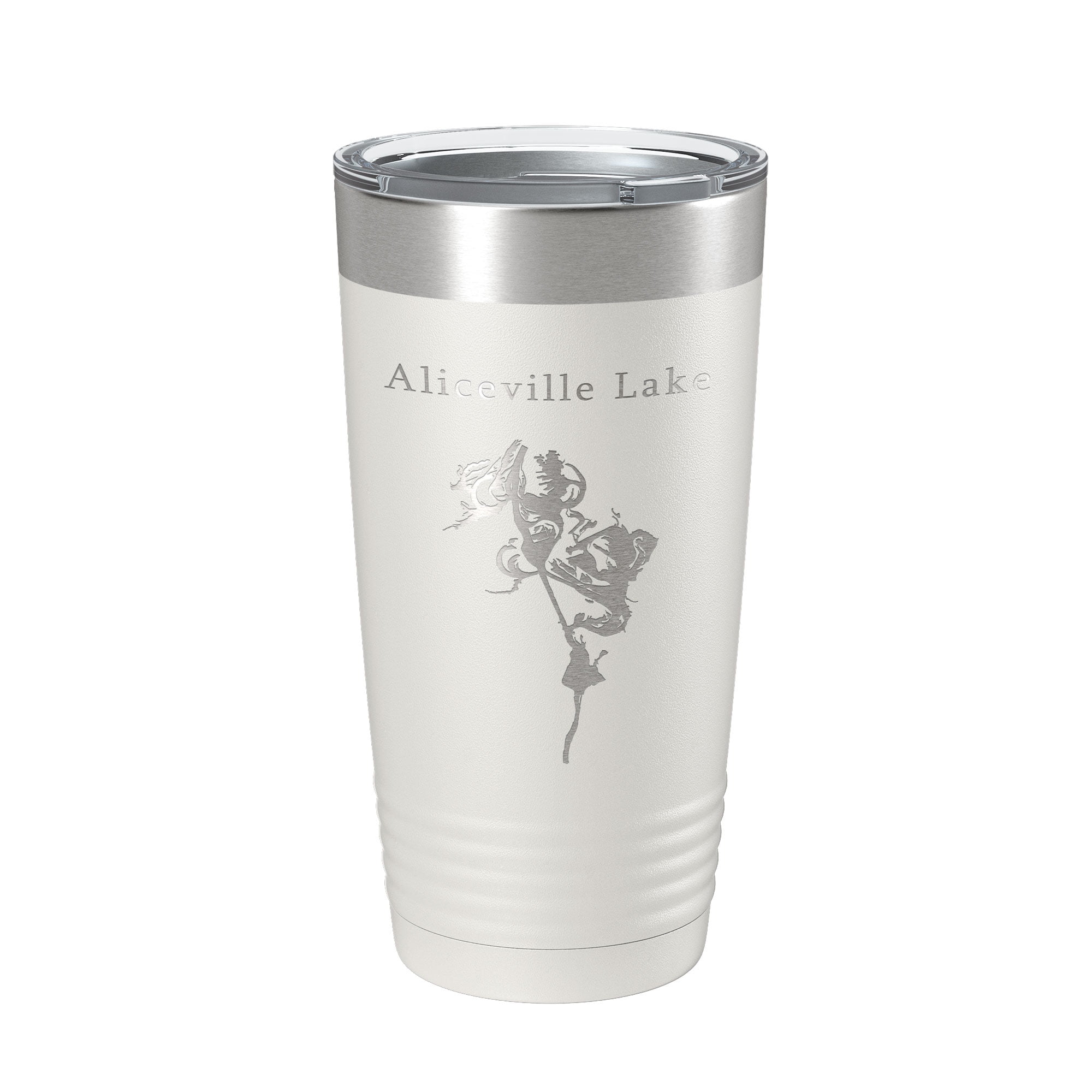 Aliceville Lake Map Tumbler Travel Mug Insulated Laser Engraved Coffee ...