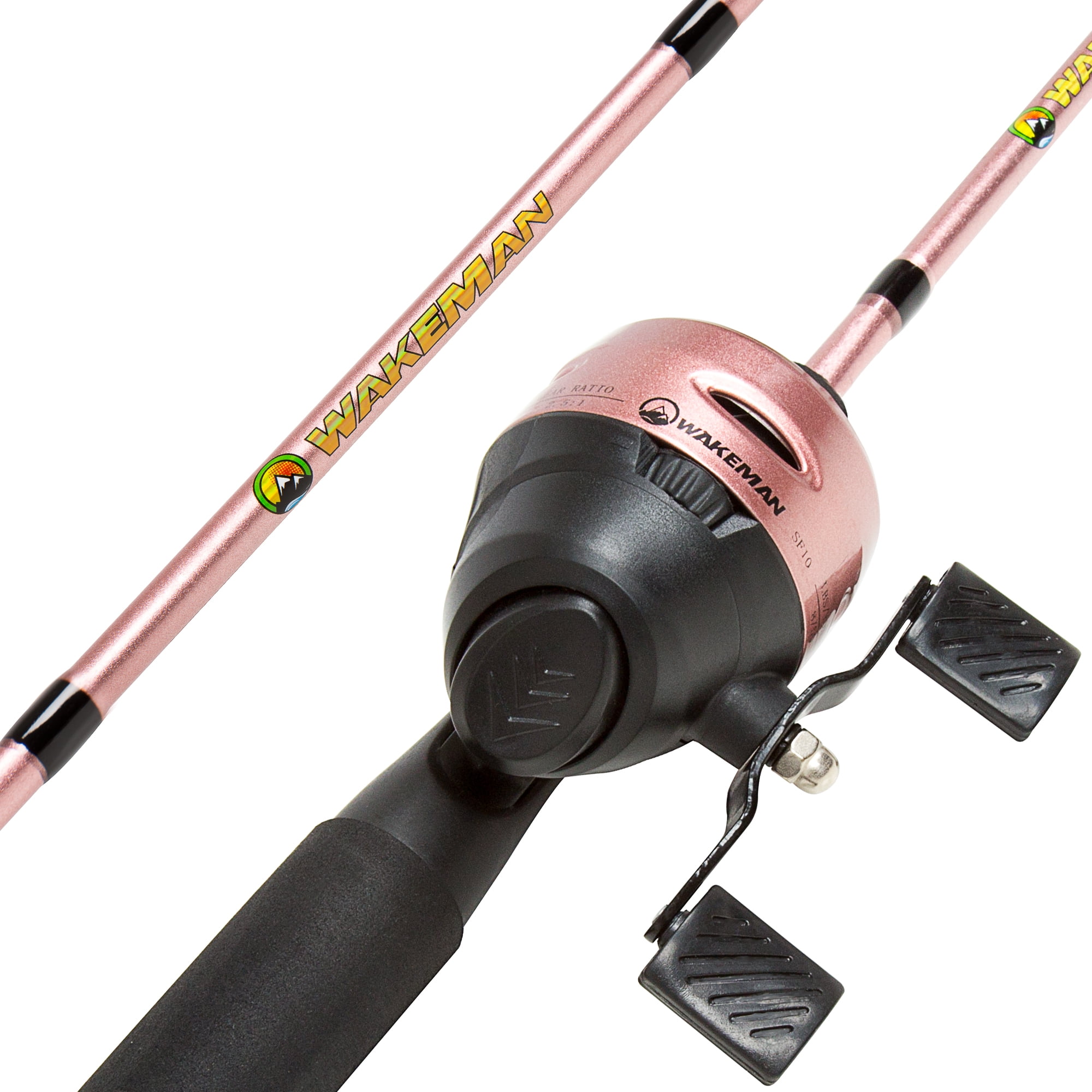 Wakeman Metallic Pink 64" Spinning Rod and Reel Combo - Walmart.com