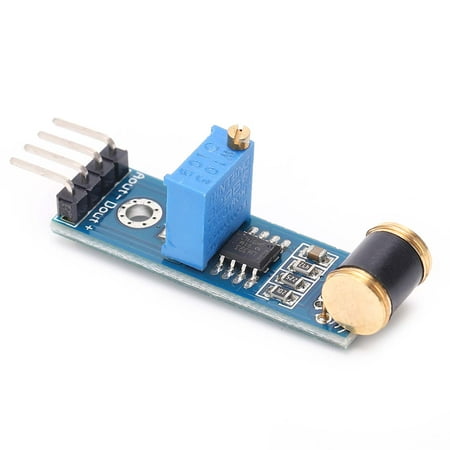 Vibration Sensor Module, 4-Pin Sensor Module Adjustable Sensitivity ...
