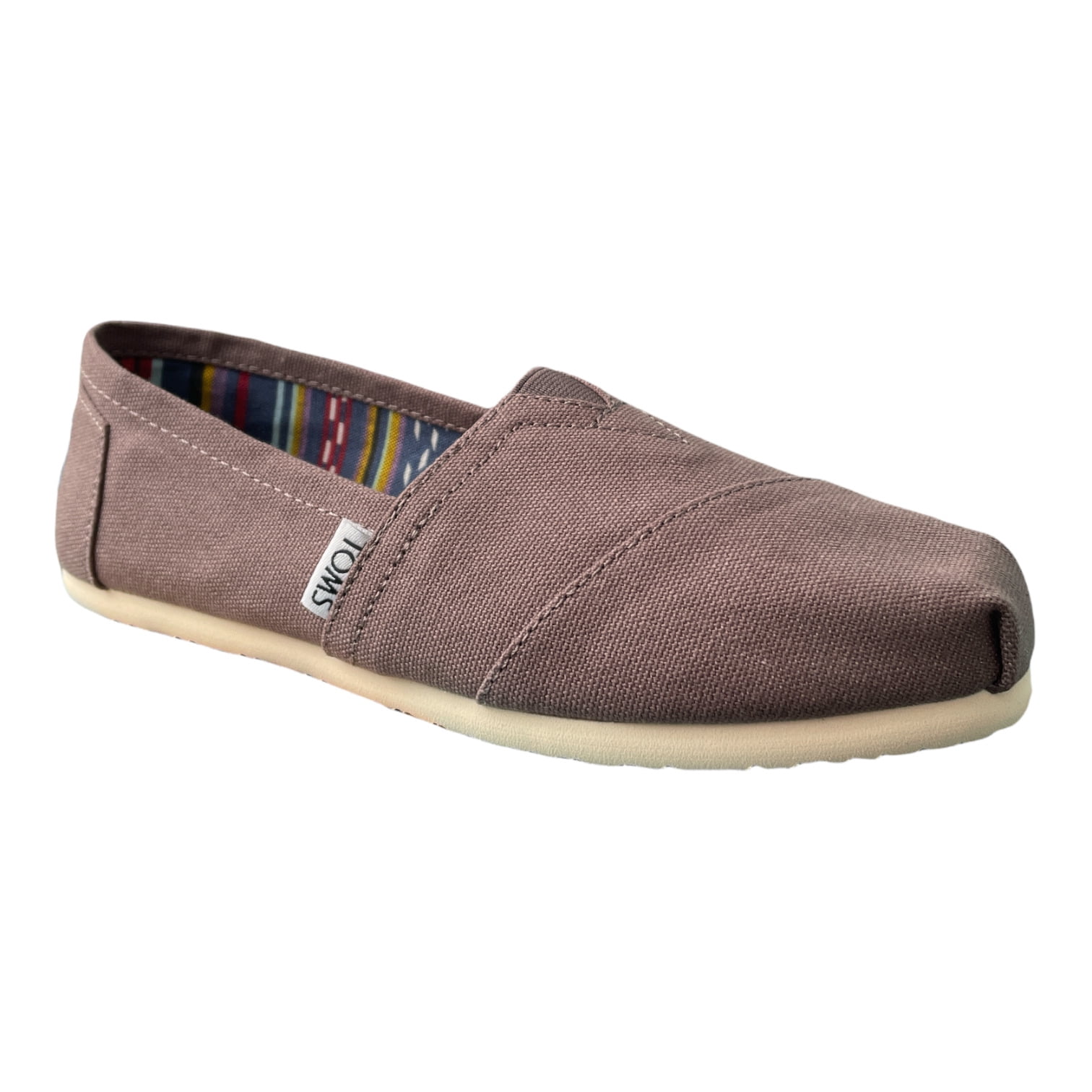 TOMS Women's Slip On Classic Alpargata Casual Cotton Canvas Flats (Ash ...