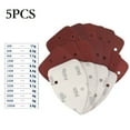 5PCS 140*98mm Sandpaper Triangle & Abrasive Sanding Disc Grit 40-1000 ...