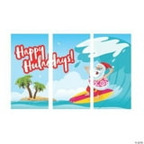 Luau Santa Backdrop Banner - Party Decor - 3 Pieces - Walmart.com