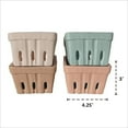 First of a Kind Stoneware Berry Baskets - Set of 4 Berry Containers ...
