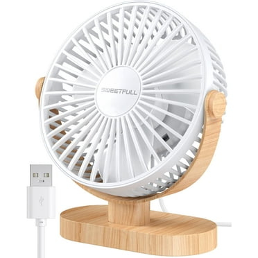 Chillout 6.5" USB Desk Fan with USB Adaptor, Black - Walmart.com