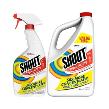 Shout Trigger Triple-Acting Stain Remover, Advanced Laundry Spray, 32 ...
