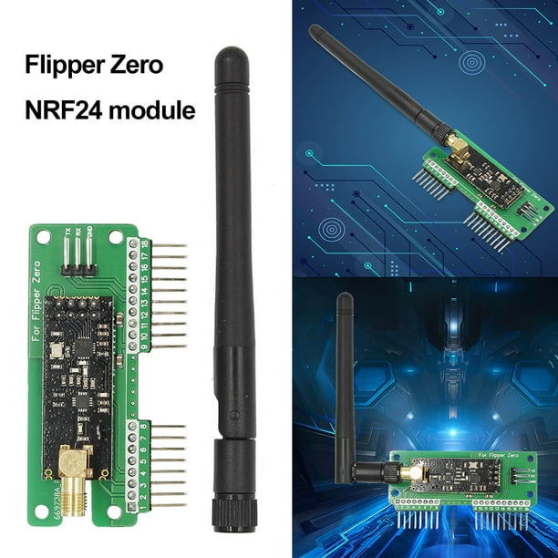 Módulos Placa Circuito Módulo Flipper Zero NRF24 Módulo GPIO para Rastreador Y Conector Mouse ...