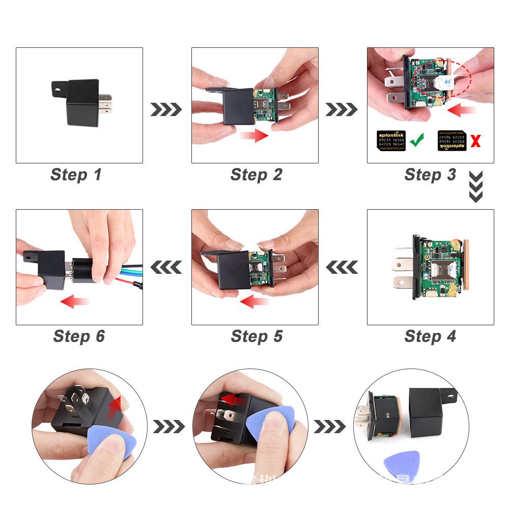 CJ720 Relay GPS Tracker For Car Tracker Convenient Mini GPS Positioner ...