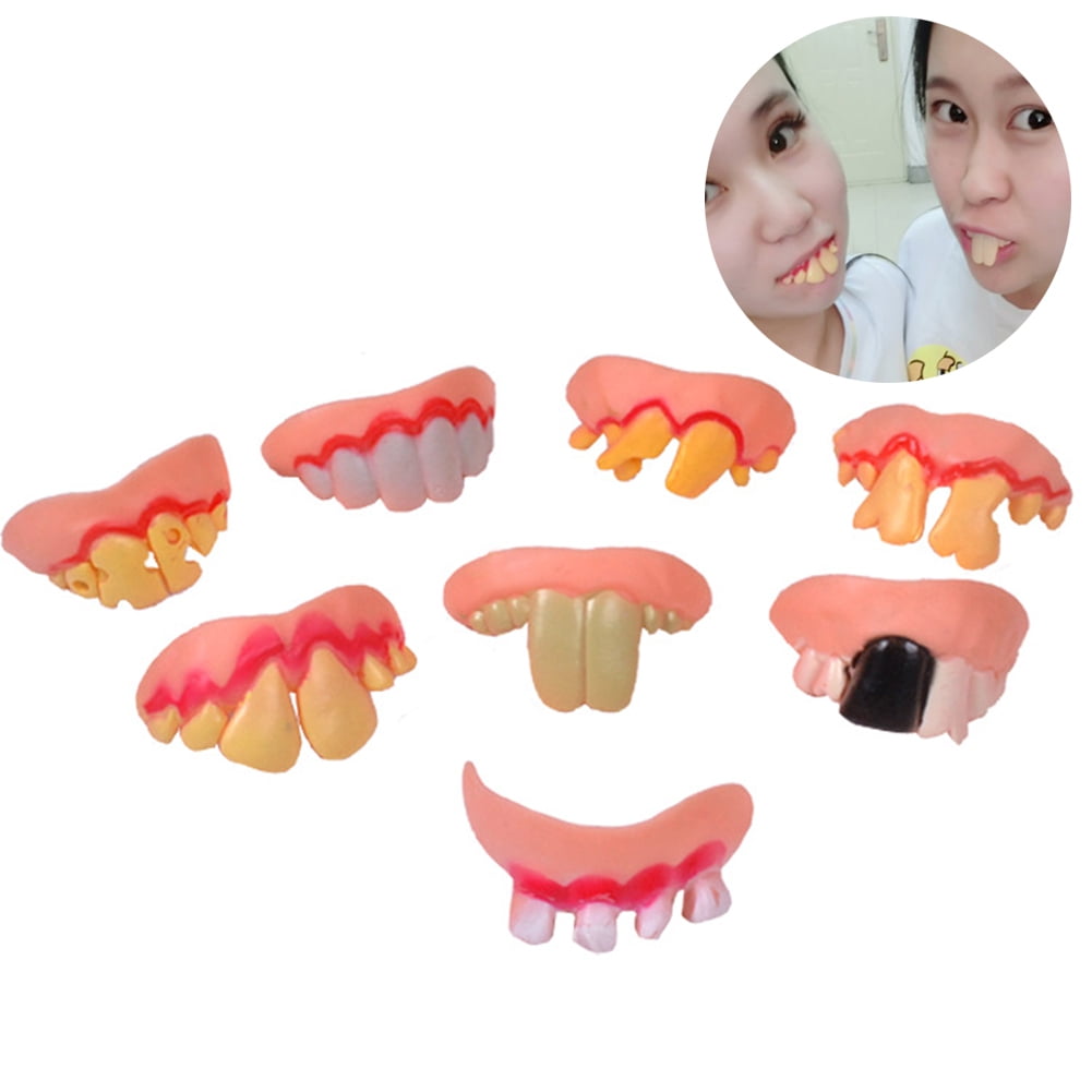 Funny Festival 1 Set Decorative Teeth Cosplay Fake 高質
