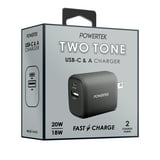 Liquipel Powertek 20W PD USBC and 18W USBA Dual Port Wall Block Charger ...