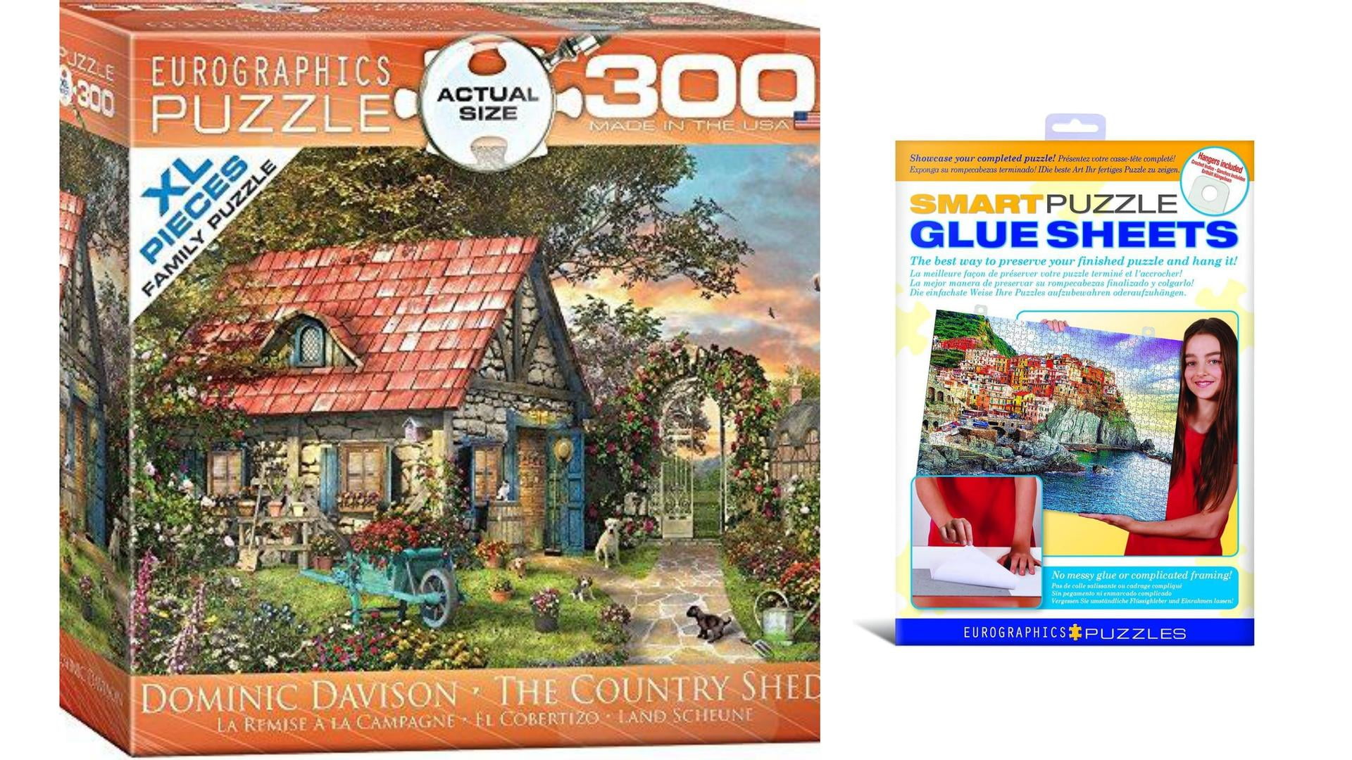 Bundle of 2 |Eurographics The Country Shed by Dominic Davison 300-Piece ...