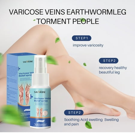 30ML × 3 Pieces Varicose Vein Treatment Spray, Varicose Vein Treatment ...