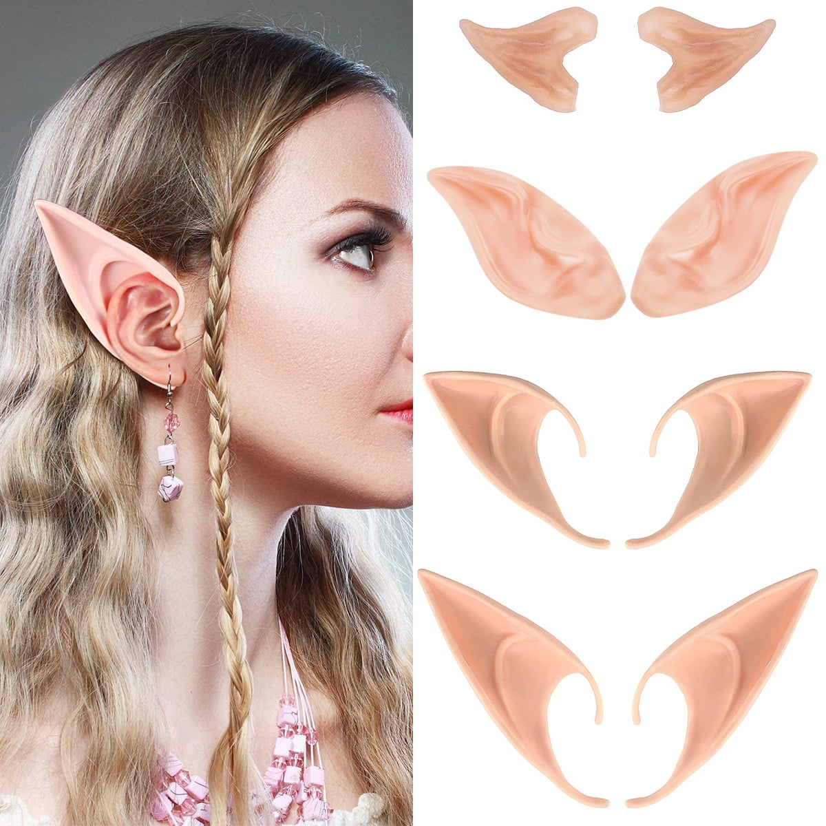 Elf Ears Fairy Pixie Latex Fake Ears Hobbit Halloween Cosplay Fancy elf-ears-fairy-pixie-latex-fake-ears-hobbit-halloween-cosplay-fancy