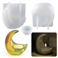 ANXPTIME Moon Candle Holder Molds for DIY Candlestick Tray Wedding Home ...