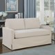 Home Meridian Modern Slipcover Style Sofa in Dune Beige - Walmart.com