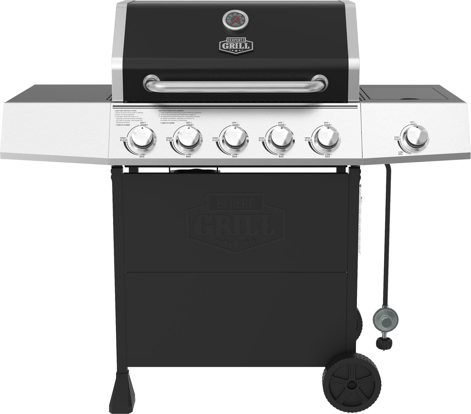 Expert Grill 5 Burner Propane Gas Grill with Side Burner - Walmart.ca