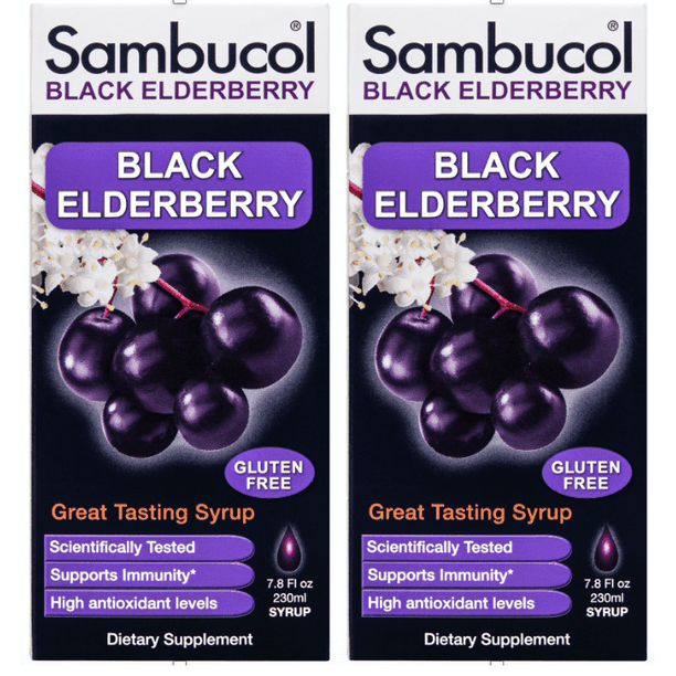 Sambucol, Black Elderberry Syrup, Original Formula, 7.8 fl oz (230 ml ...