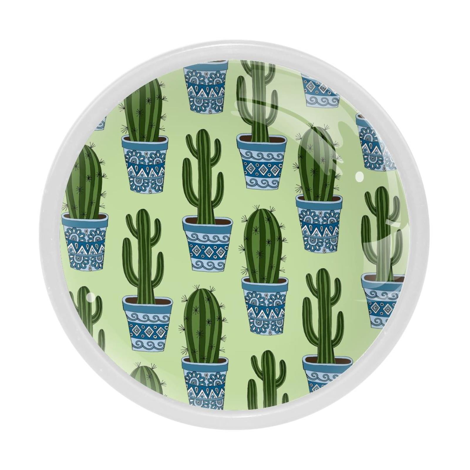 4 Pcs Cactus Knobs for Kitchen Cabinet Cupboard Dresser Bookcase Drawer ...