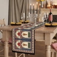 Archway Columns Table Runner, Vintage Ethic Traditional Beige Brown ...