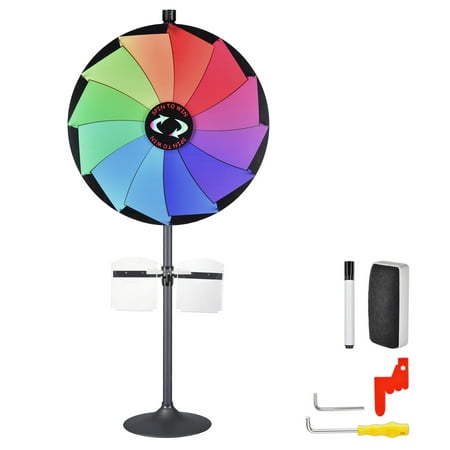 WinSpin 36" Prize Wheel Tabletop Floor Stand Spinning Wheel w/ Brochure ...