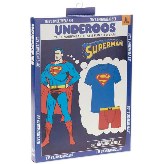Superman - Big Men's Underoos Underwear Set, 2XL - Walmart.com