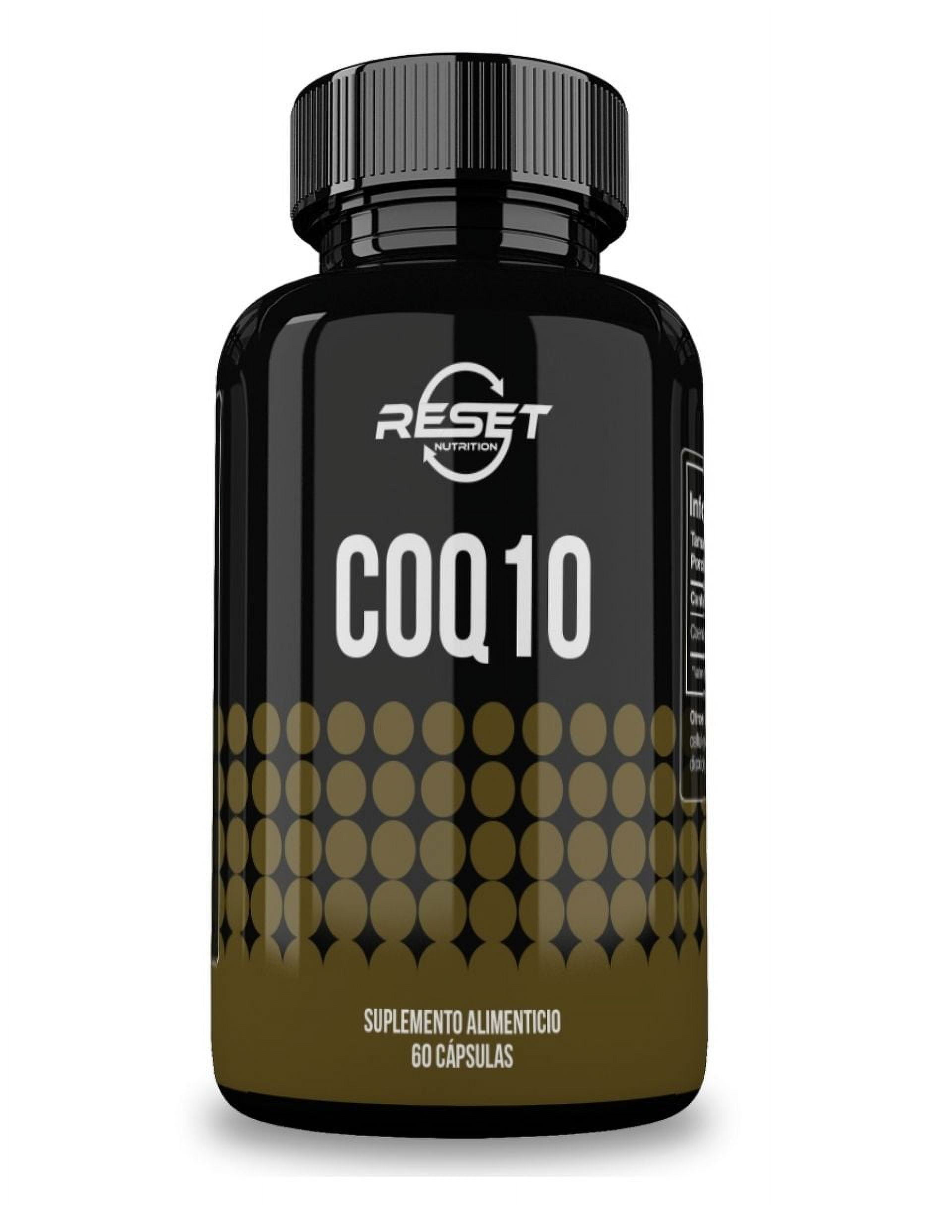 Reset Nutrition CoQ10 | 120 Mg | 60 Servings | 60 Capsules | Hecho en ...
