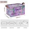 1PCS Fabric Storage Baskets with Iron Frame Foldable Storage Bins with ...