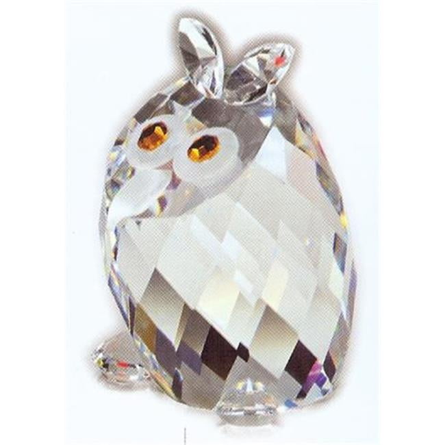 Asfour Crystal 694-65 1.61 L x 2.16 H in. Crystal Owl Birds Figurines ...