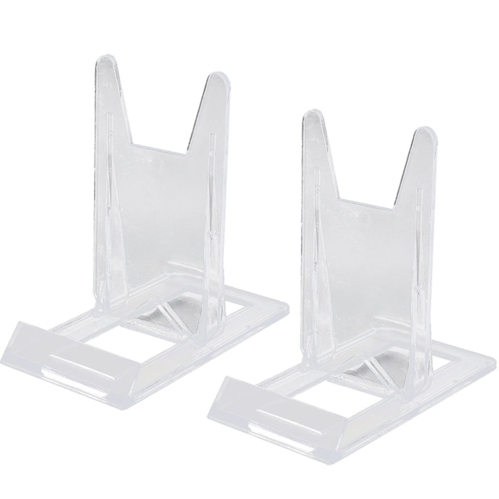 Gerich 2 Pcs Clear Acrylic Plaque Display Adjustable Plastic Holder ...
