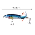 5.5In Large Lure Artificial Sea Lure 3D Eyes Hard Popper Hard Fishing ...