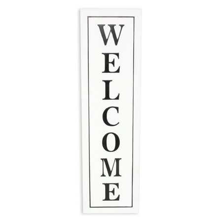 Cheungs 5750VT-WT Callo Vertical Welcome Sign, White - Walmart.ca