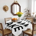 Black White Quote Tree Table Cloth 54x54in, Waterproof Square ...