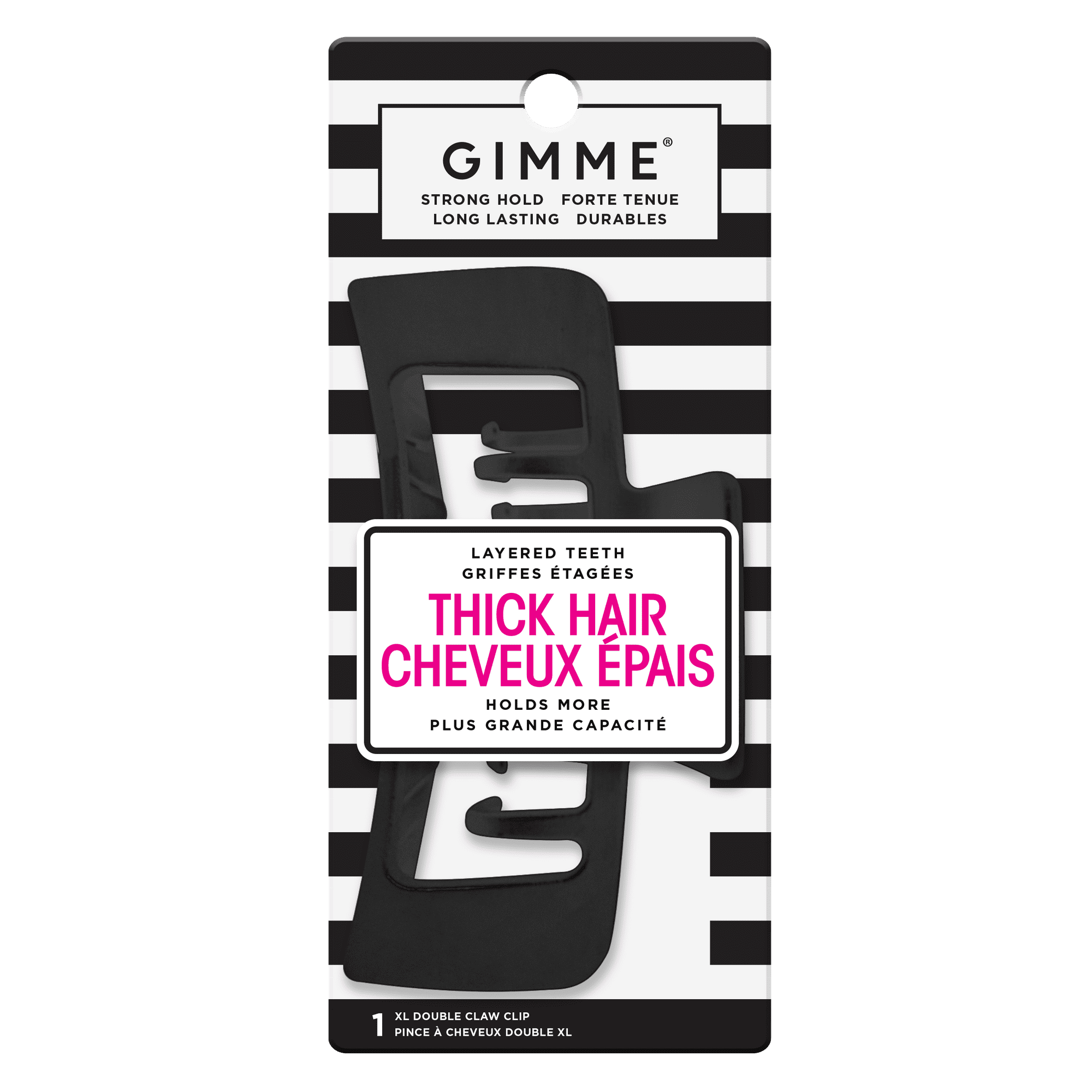 Click here for Gimme Extra Large Rectangle Claw Clip  Black  1 Ct... prices