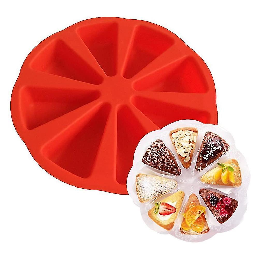 Moldes para hornear Triángulo 8cavity Molde de pastel de silicona Molde ...