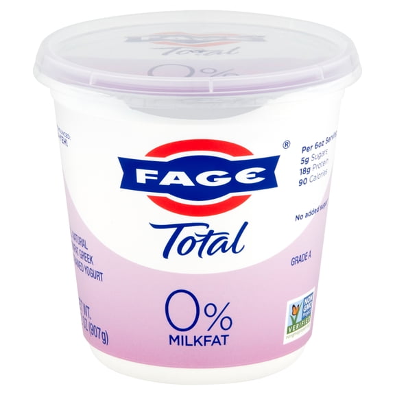 FAGE BestSelf All Natural Reduced Fat Plain Lactose Free Greek Strained ...