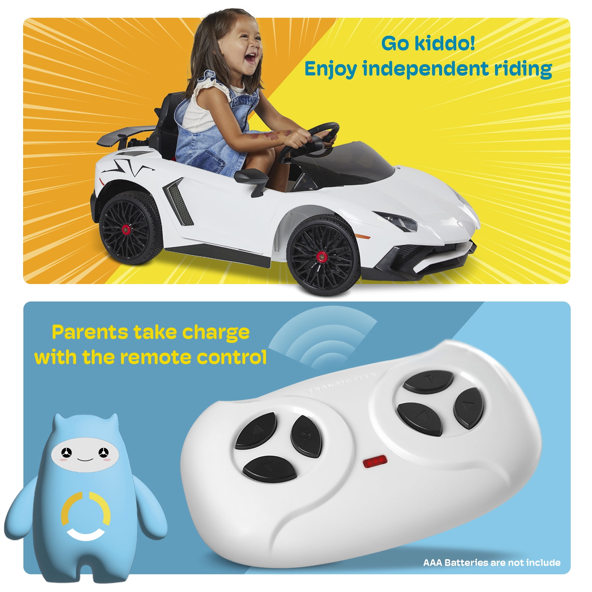Kidzone Kids Electric Ride On: Licensed Lamborghini Bahrain | Ubuy