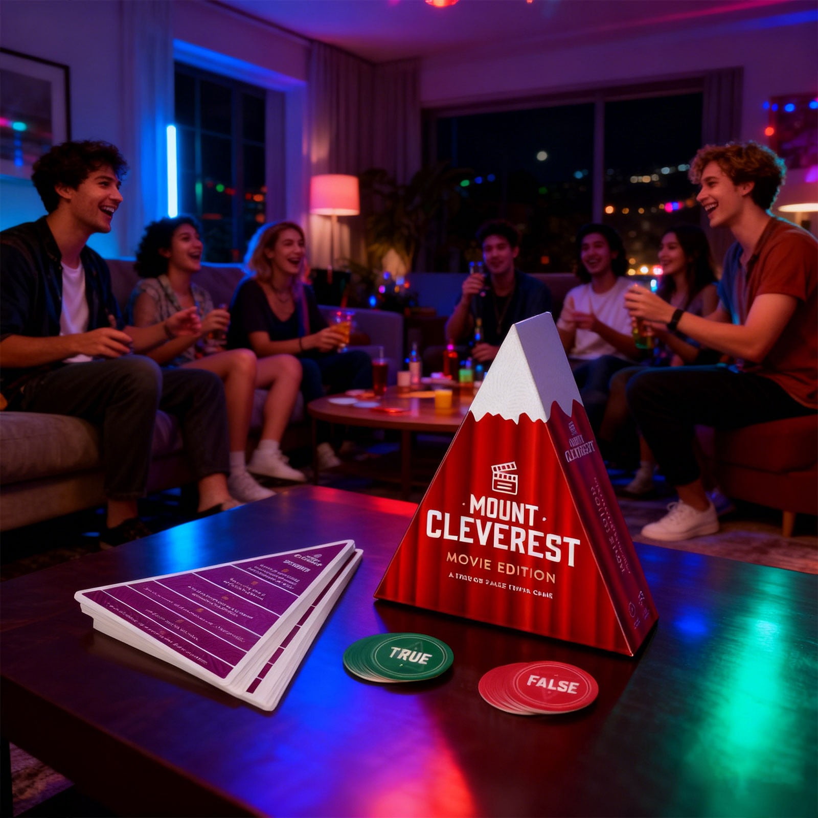 Mount Cleverest True or False Trivia Game - Fun Christmas Card Game for ...