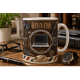 Business Dad Accent Mug, Office Coffee Mug with Briefcase Laptop Watch ...