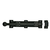 Renovators Supply Slide Bolt Latch 8 3/4" Black Wrought Iron Ball Tip ...