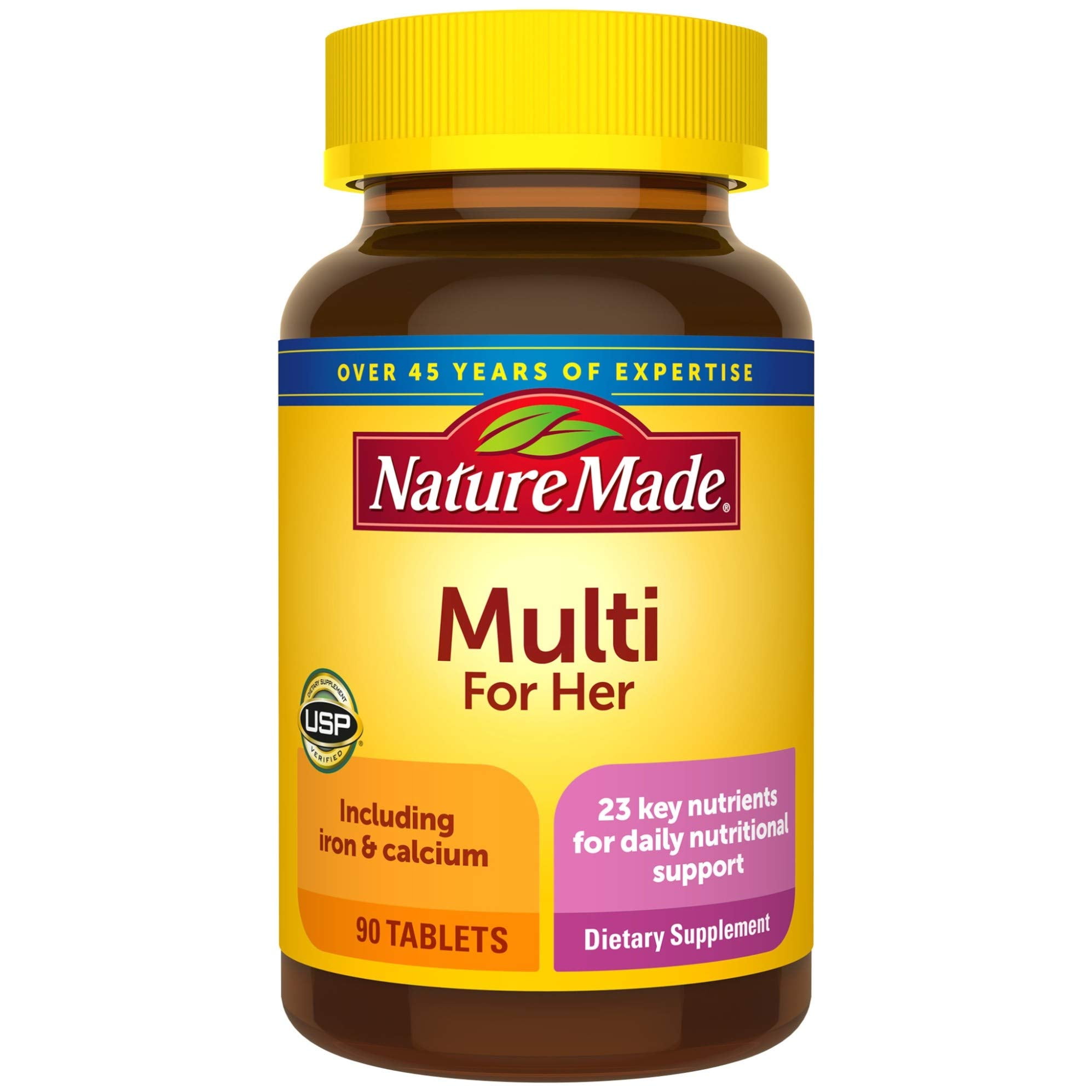 Multivitamínico Nature Made para mujeres de 90 tabletas de soporte ...
