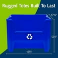 Commercial Industrial Heavy Duty Stackable Open-Front Recycling Bin Box ...