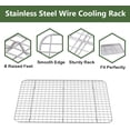 12" X 10" X 1" Stainless Steel Cookie Baking Sheet Pan with Wire Rack ...