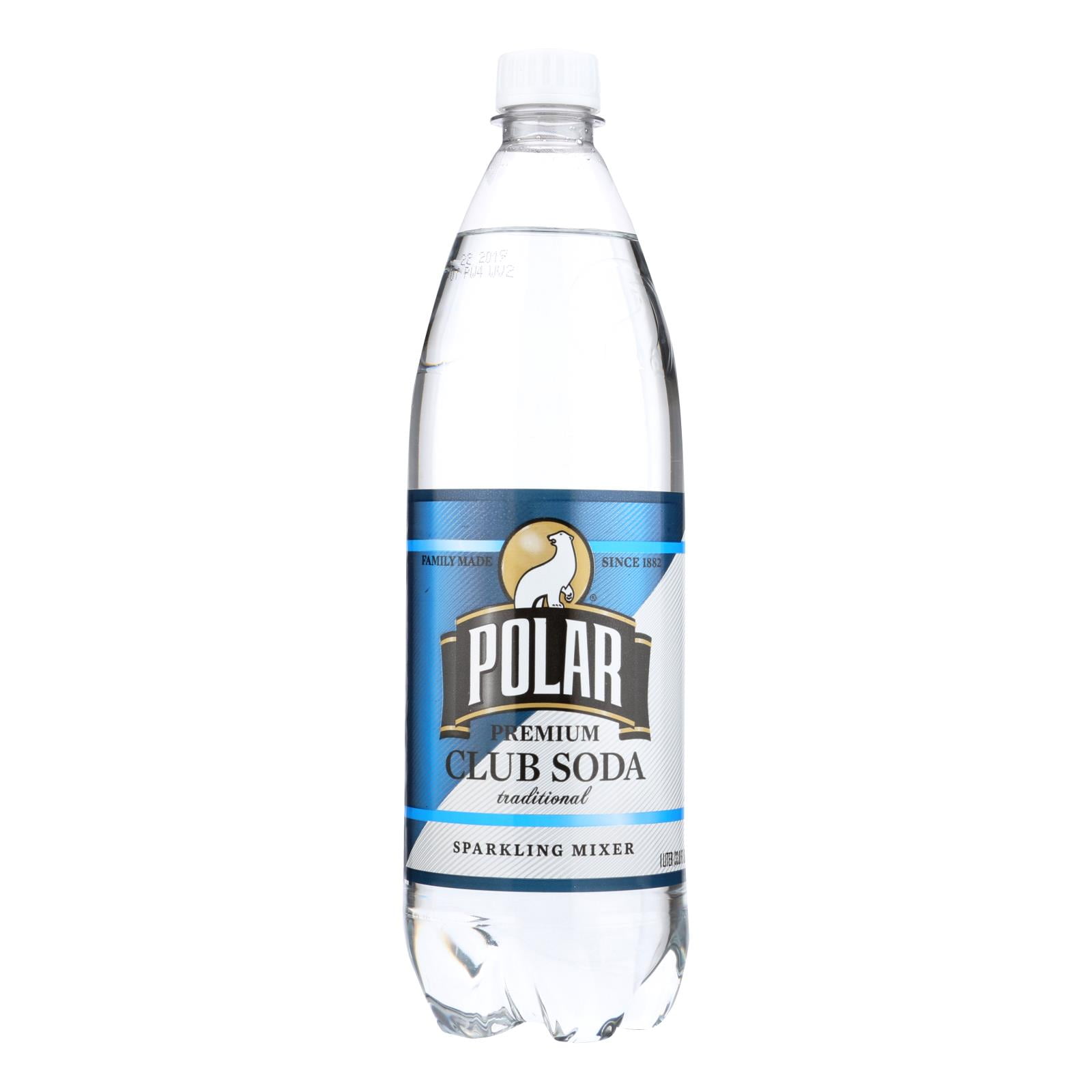 Polar Beverages Club Soda - Case of 12 - 33.8 fl oz - Walmart.com