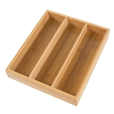 ZWILLING Bamboo Flatware Storage Tray, Wood Silverware Drawer Organizer ...