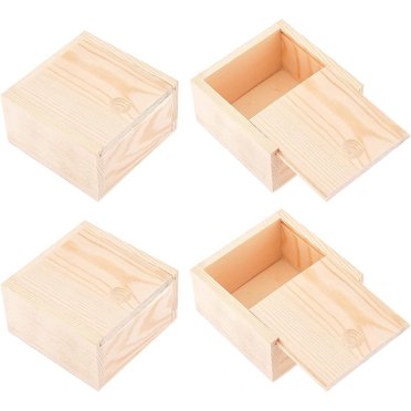 Make Market 9.75" Unfinished Wooden Book Box - Craft Unpainted Storage ...
