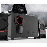 Wooden Bluetooth 4.2 Computer Speaker, USB2.1 Portable Mini Wood Wired ...