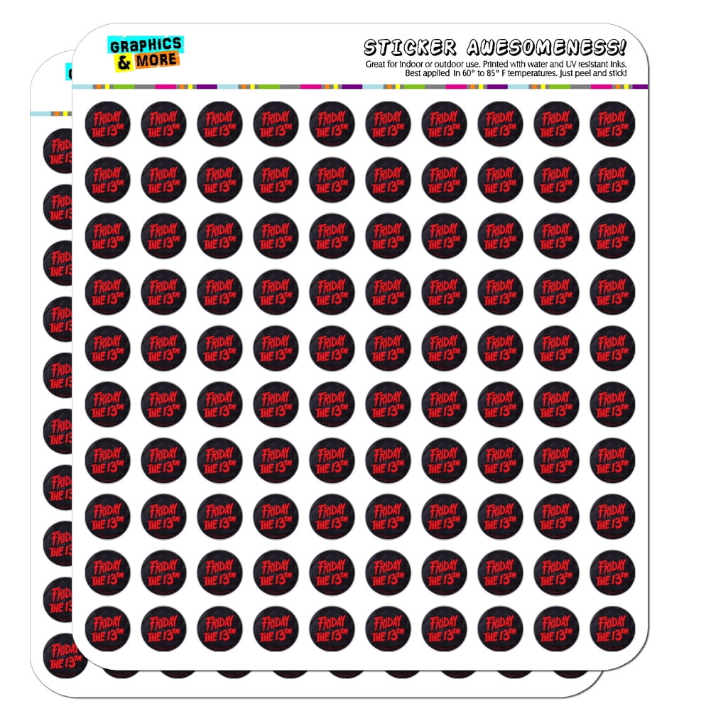 Friday the 13th Logo Planner Calendar Scrapbooking Crafting Stickers ...